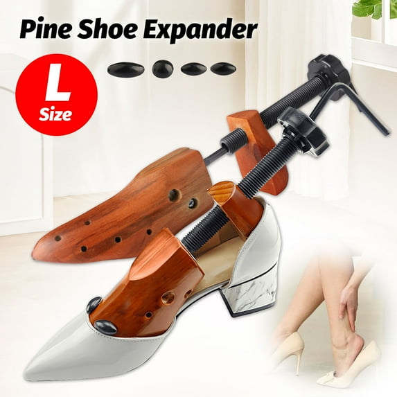 ASKITO 2Pcs Wooden Shoes Stretcher, 2-Way Shoe Tree Adjustable Length ...