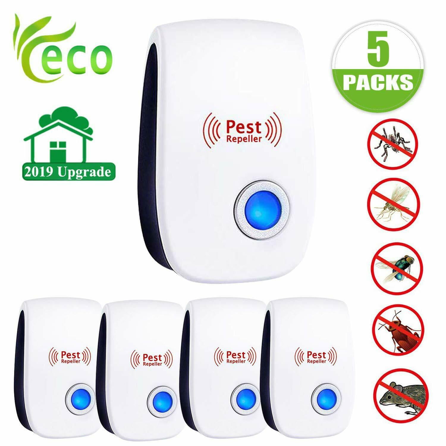 ASKITO Ultrasonic Pest Reject Electronic Pest Reject Home Control Bug ...