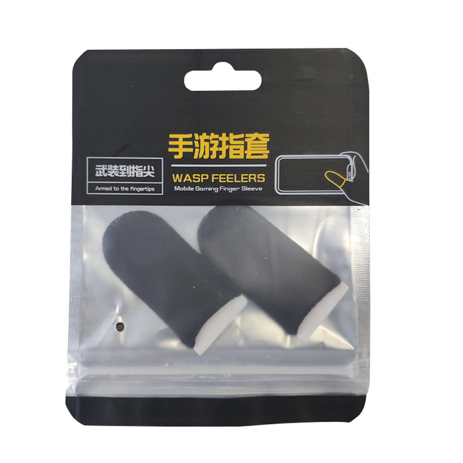 ASKMZ 1 Pair Touch Screen Finger Sleeves Non-Scratch Nylon Fiber Mobile ...
