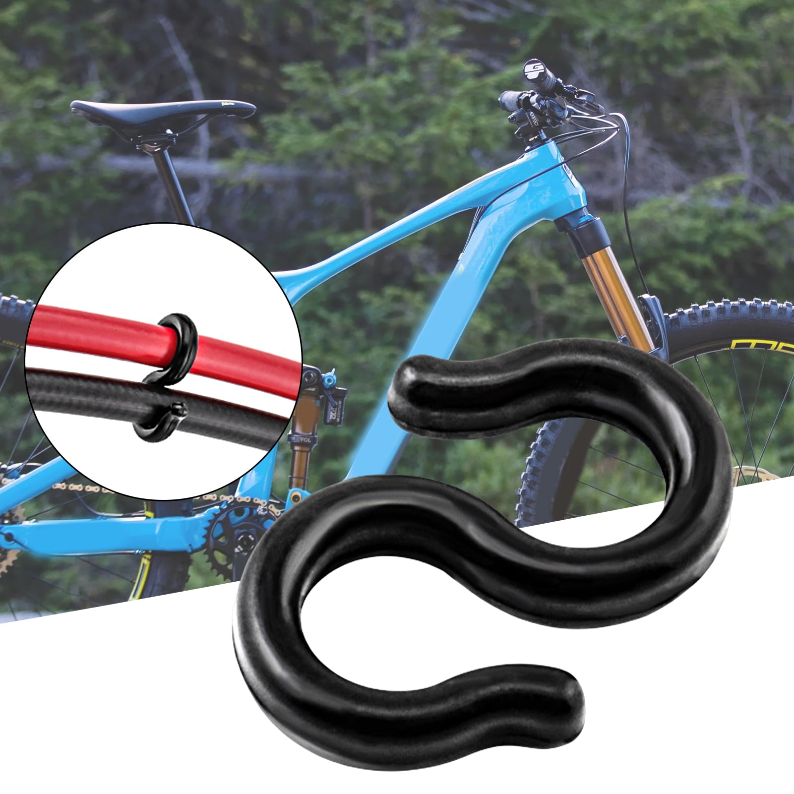 ASKMZ 10Pcs Bike Cable Buckles Universal High Hardness Easy ...