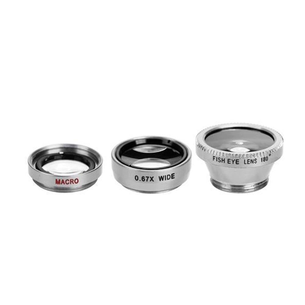 ASKMZ 3 in 1 Mobile Phone Camera Lens Kit Fish Eye Macro Super Wide ...