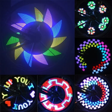 TMOYZQ LED Bike Wheel Lights, Tire Caps Neon Light Auto Accessories ...