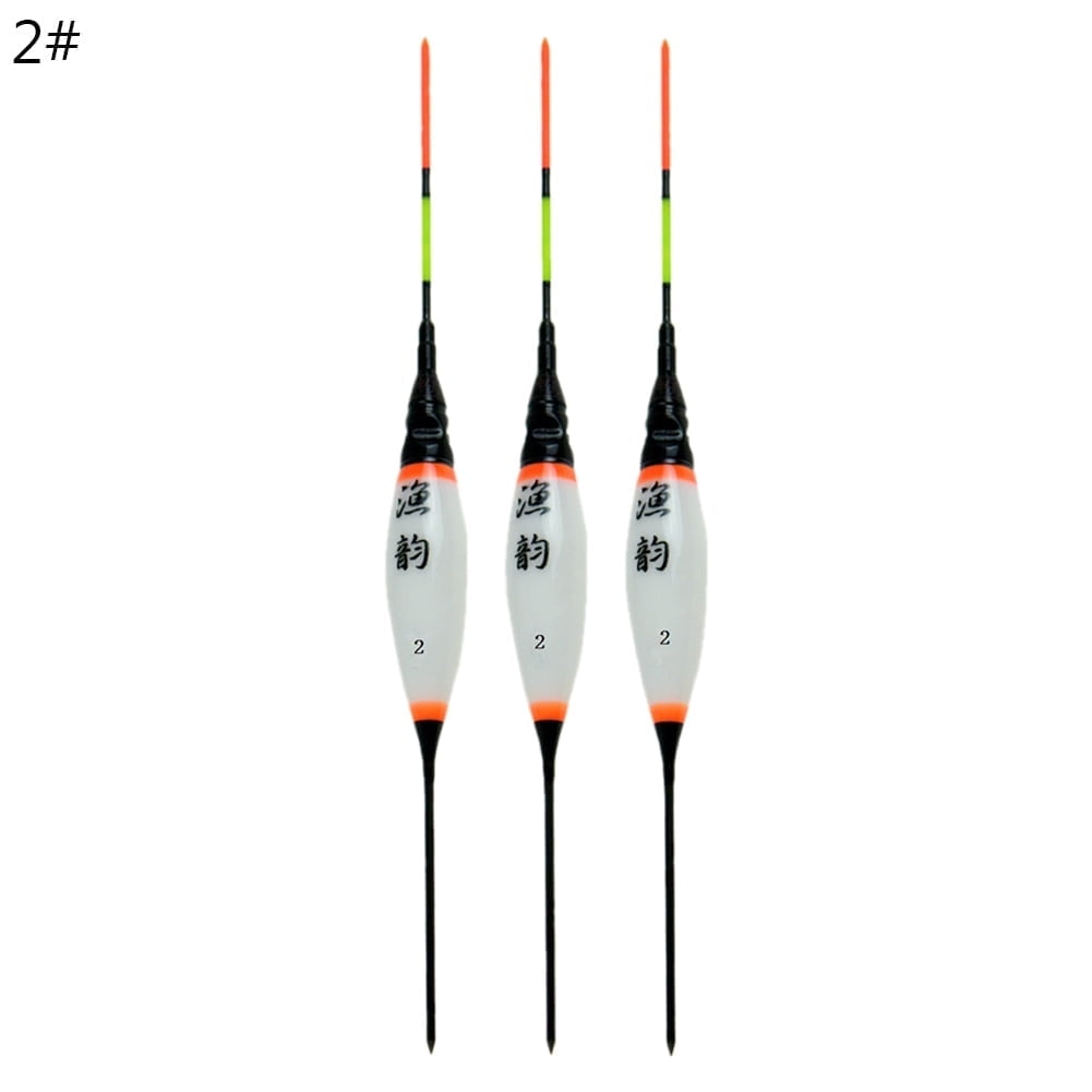 ASKMZ 3Pcs Luminous LED Light Electronic Vertical Night Fishing Float ...