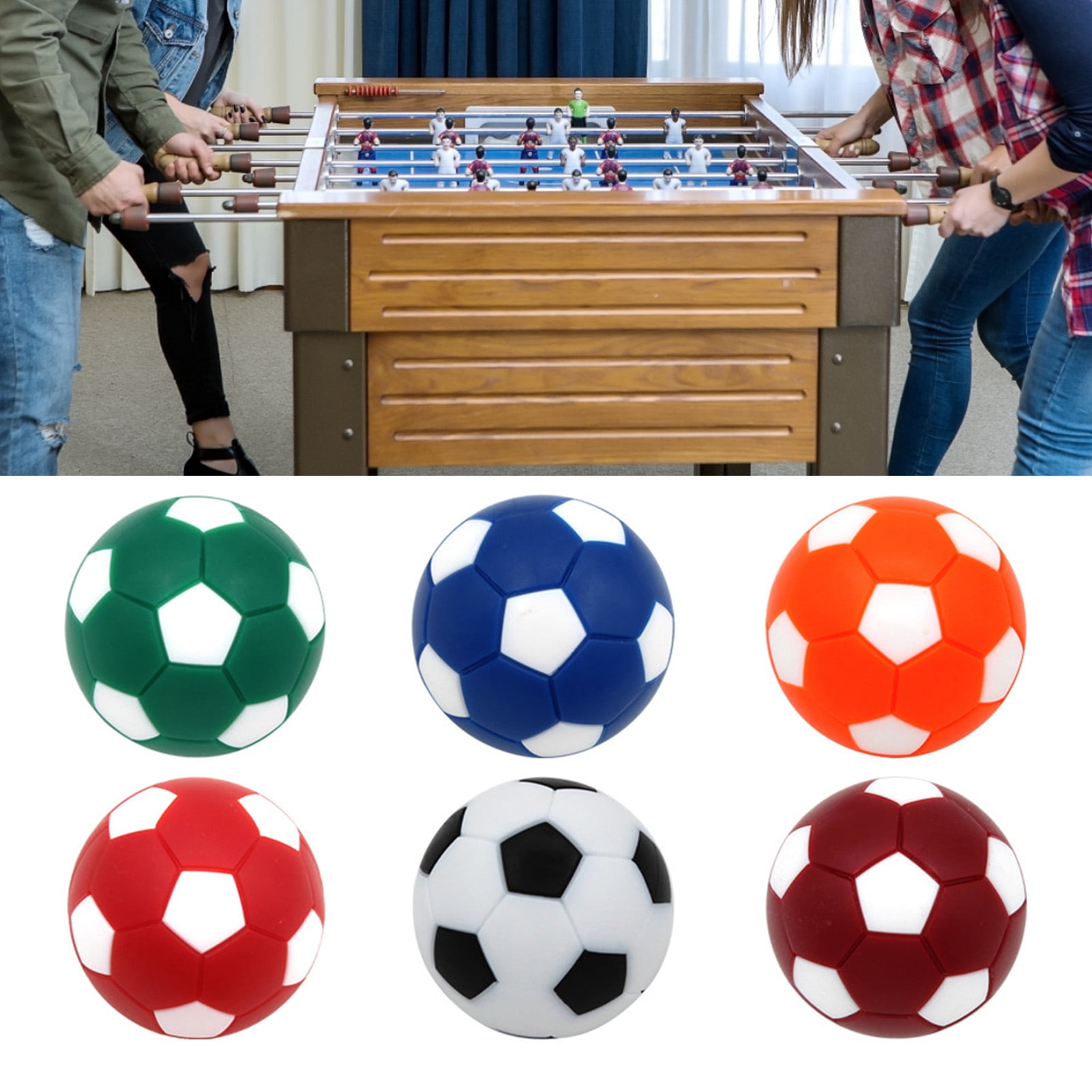 ASKMZ 6Pcs Table Soccer Ball Eye-catching Replacement Multicolor ...