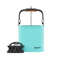 ASKMZ 7/9/11L Foldable Fishing Bucket Portable Handle Double Zipper ...