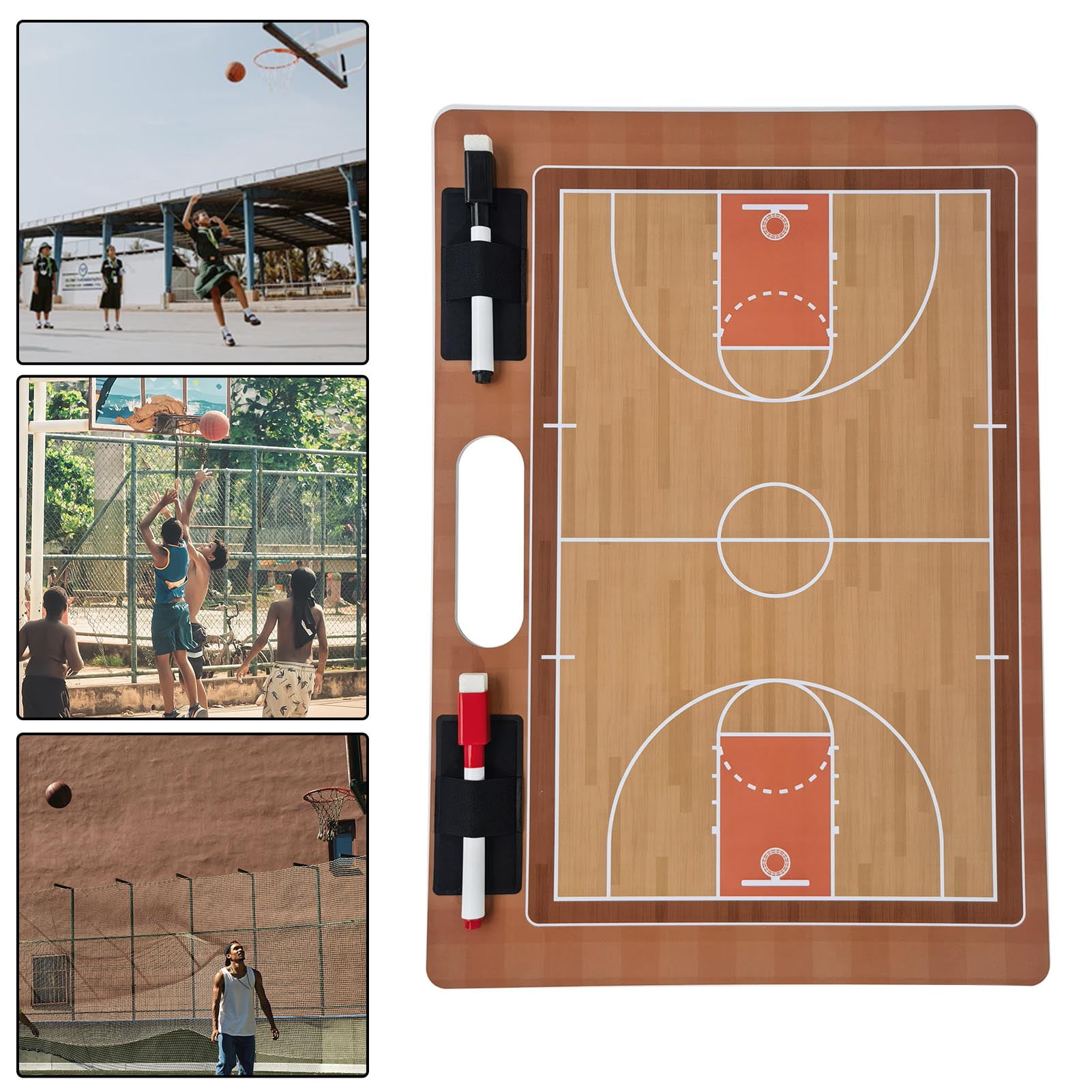 ASKMZ Basketball Coaching Board Basketball Clipboard Handle Smooth ...