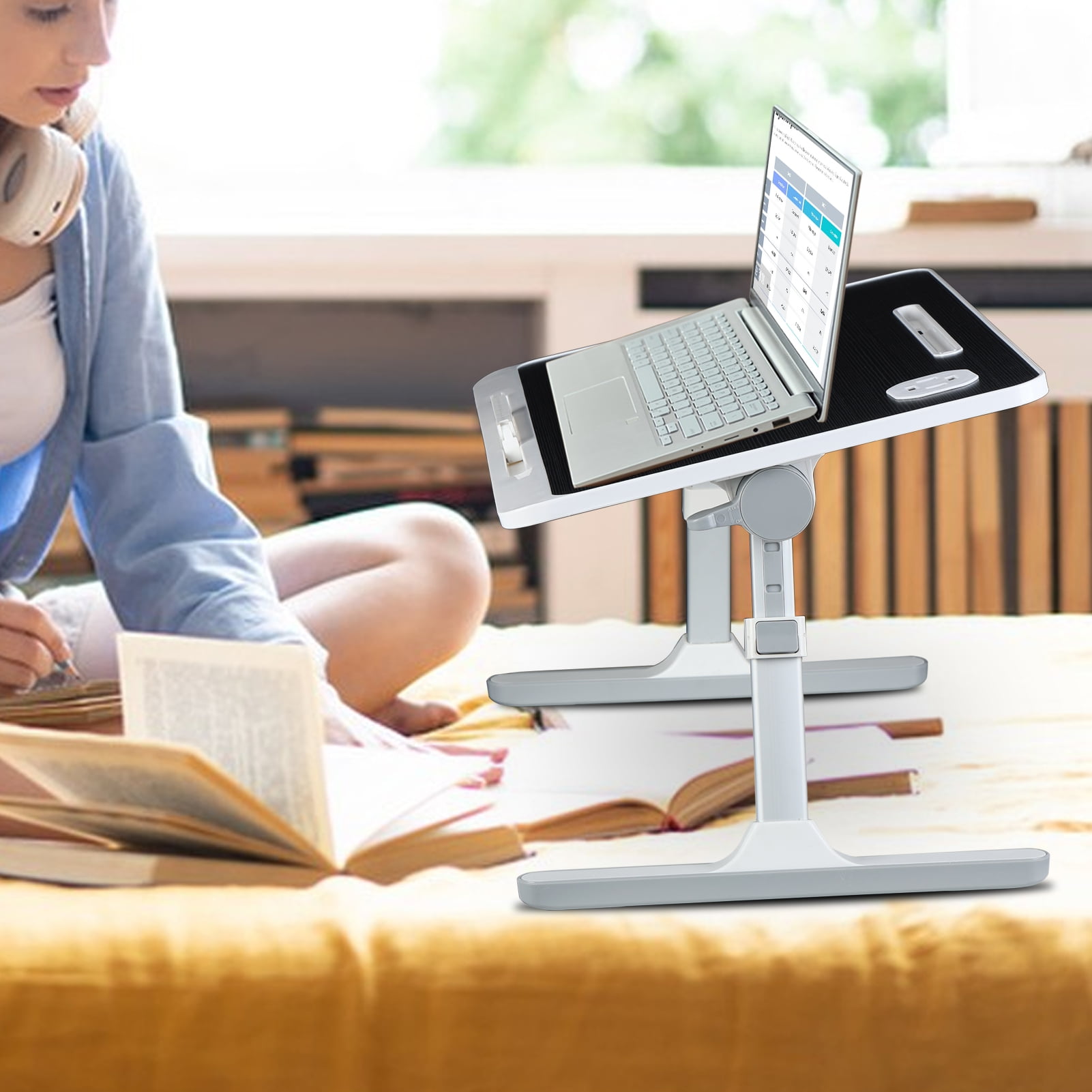 ASKMZ Bed Desk Lapdesk Height Angle Adjustable Laptop Bed Stand ...