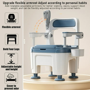 Anvazise Bedside Commode, Adult Portable Toilet, Toilet Chair Seat with ...