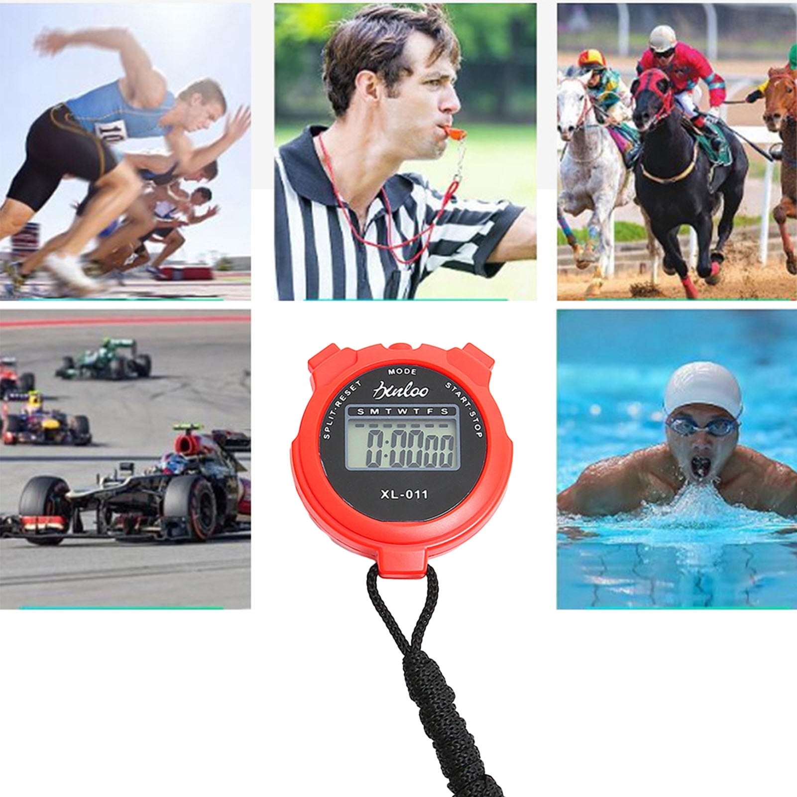 ASKMZ Digital Timer Digital Stopwatch Waterproof Compact Size Silent ...