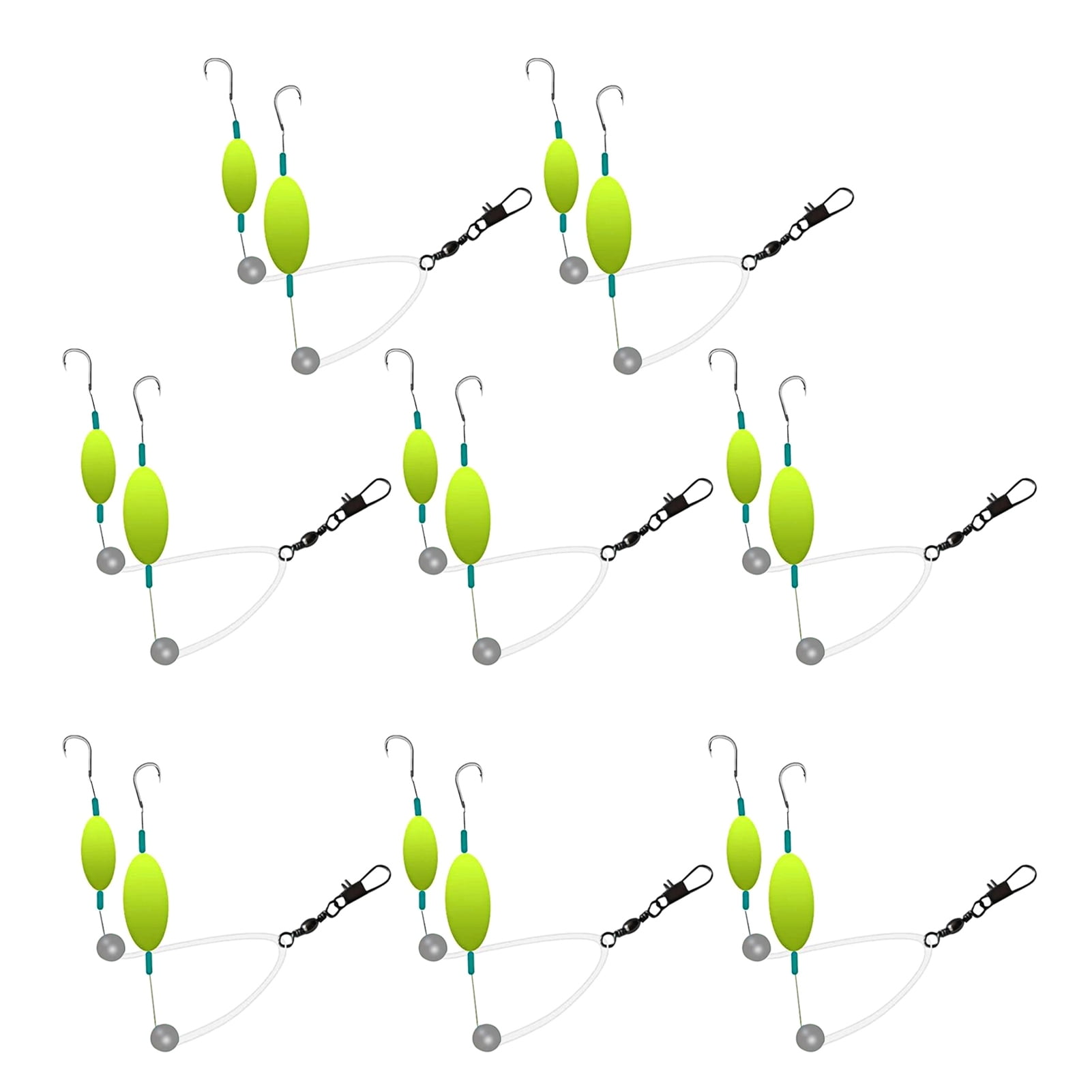 ASKMZ Double Hook Reverse Bottom Rigs Fishing Hook 6 or 8Pcs for Carp ...