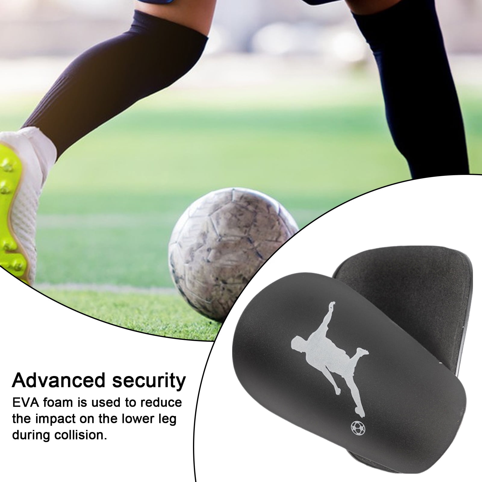 ASKMZ EVA Padded Shin Guard 1 Pair Mini Soccer Shin Guards Kids Teens ...