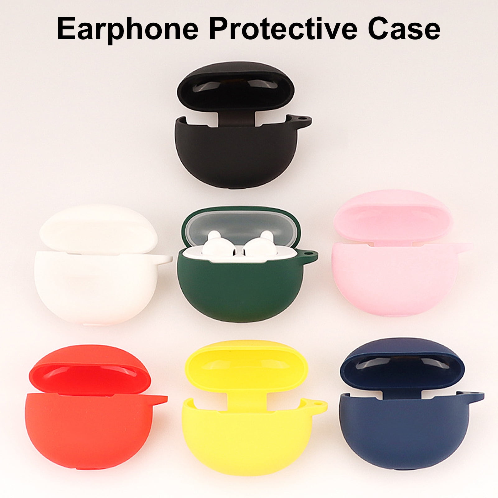 ASKMZ Earphone Protective Case Anti-fall Soft Silicone Wireless ...