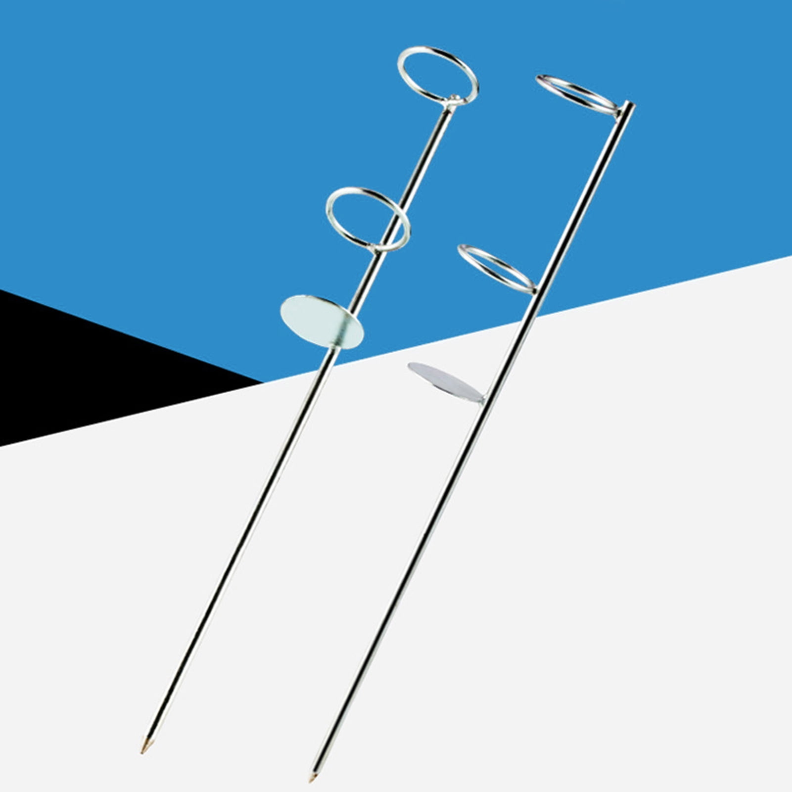 ASKMZ Fishing Rod Stake 30/40/50cm Double Rings Single Fork Holder Bank ...