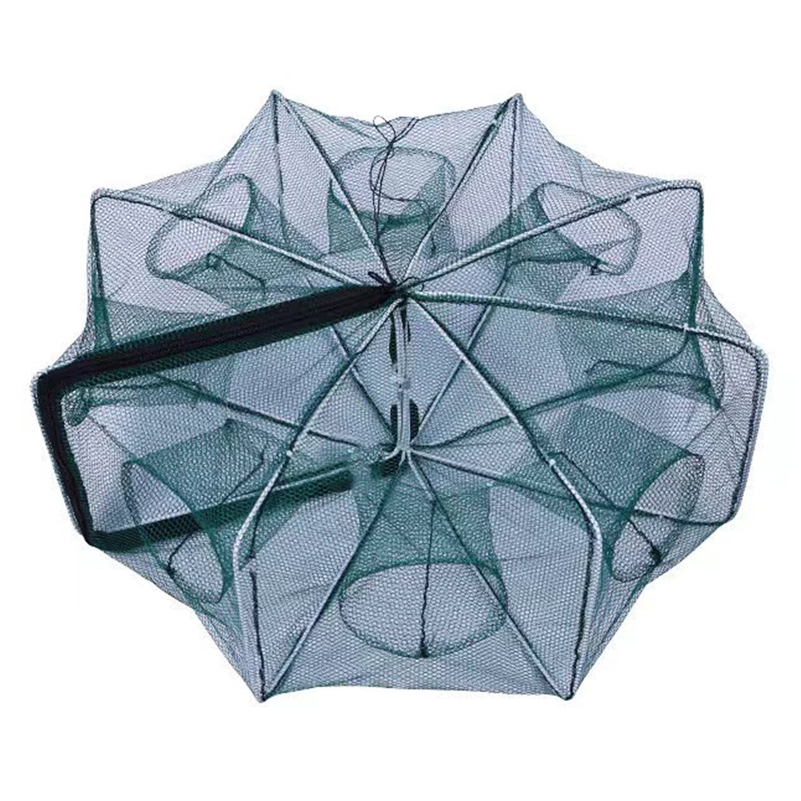 ASKMZ Foldable Fishing Trap Easy to Use Fishing Mesh Net with Steel ...