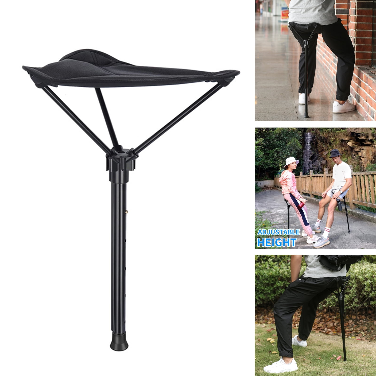 ASKMZ Folding Rest Chair Travel Stool Foldable Strong Load-bearing ...