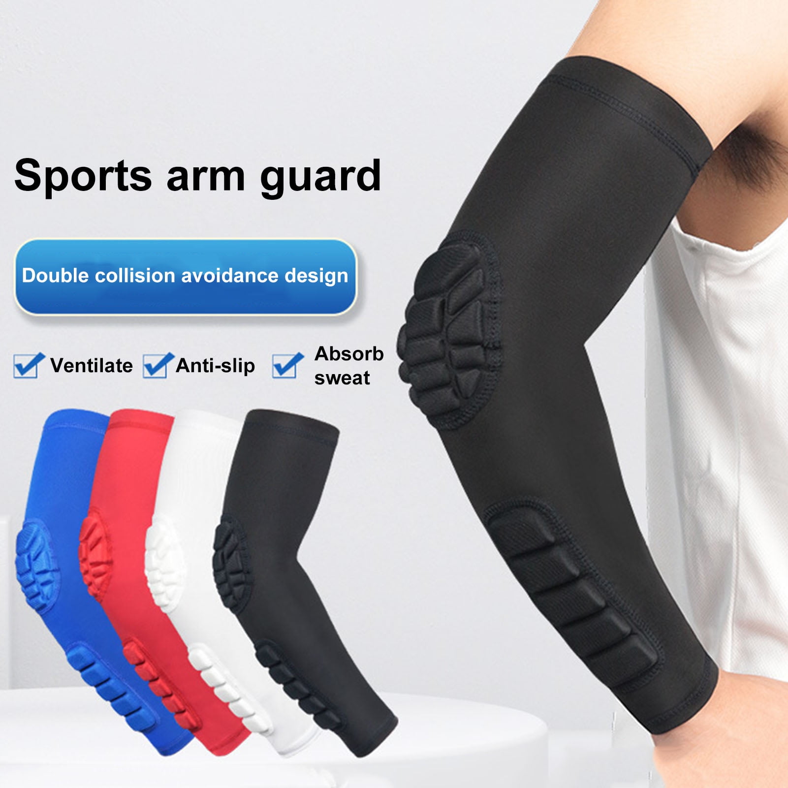 ASKMZ Football Arm Pad, Padded Elbow Forearm Sleeves, Super Soft ...