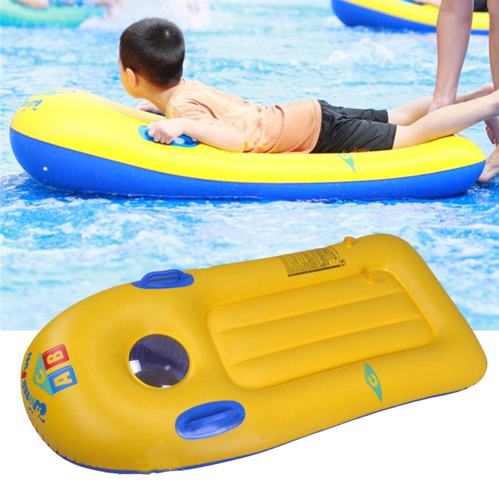 ASKMZ Inflatable Surfboard with Handle Buoyant Load-bearing Water ...