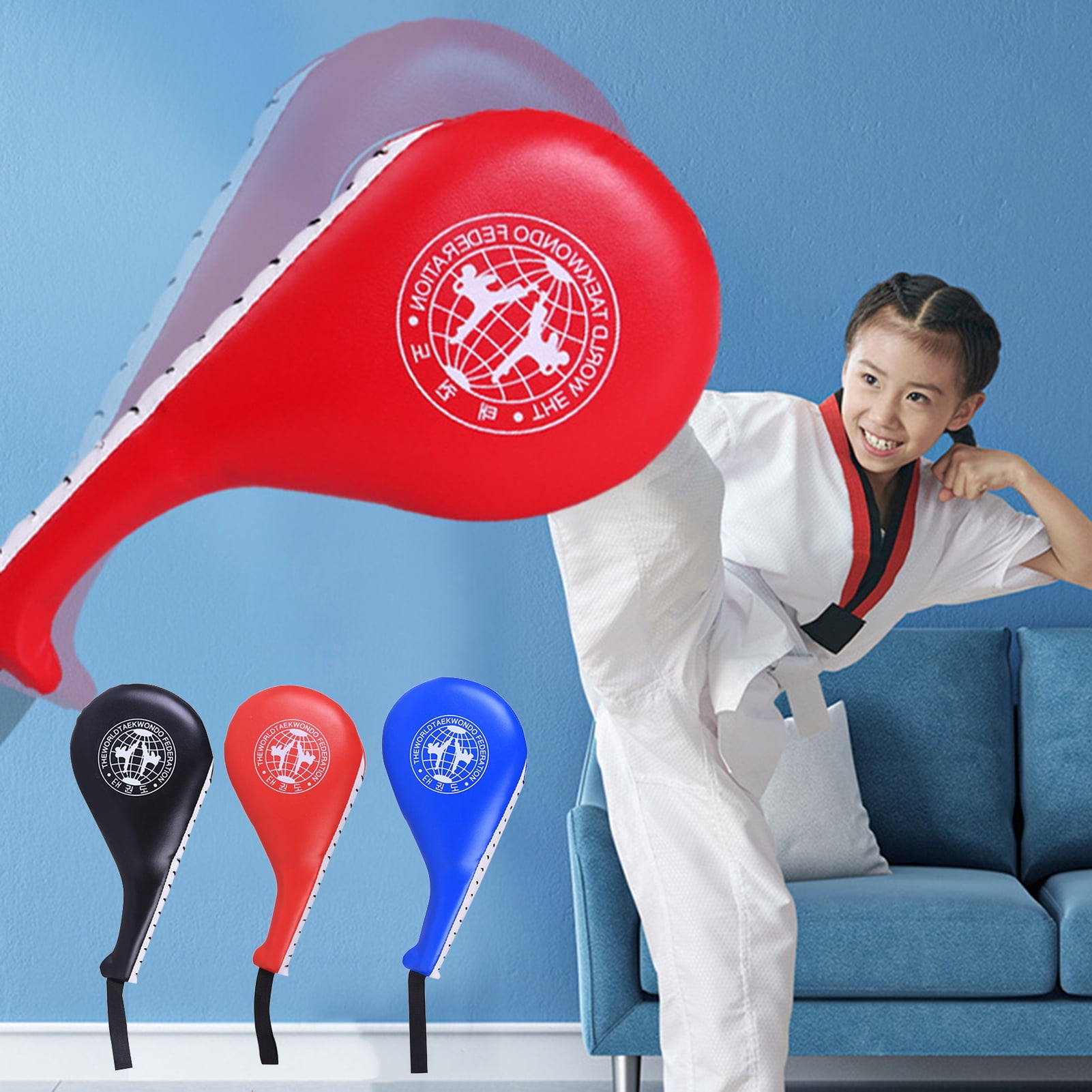 ASKMZ Kick Pad Target Boxing Target Ergonomic Shock-Absorbing Faux ...