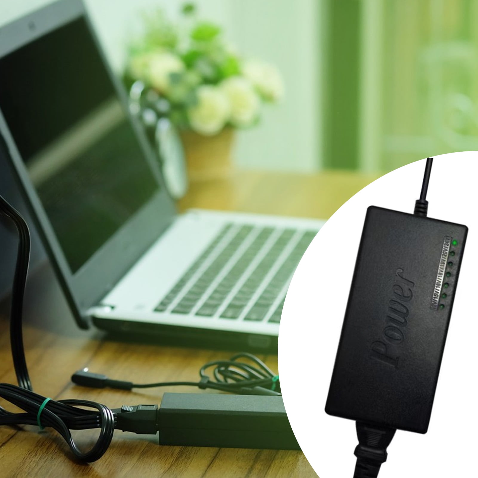 ASKMZ Laptop Power Adapter 96W 8 Converters 12-24V Adjustable Multi ...