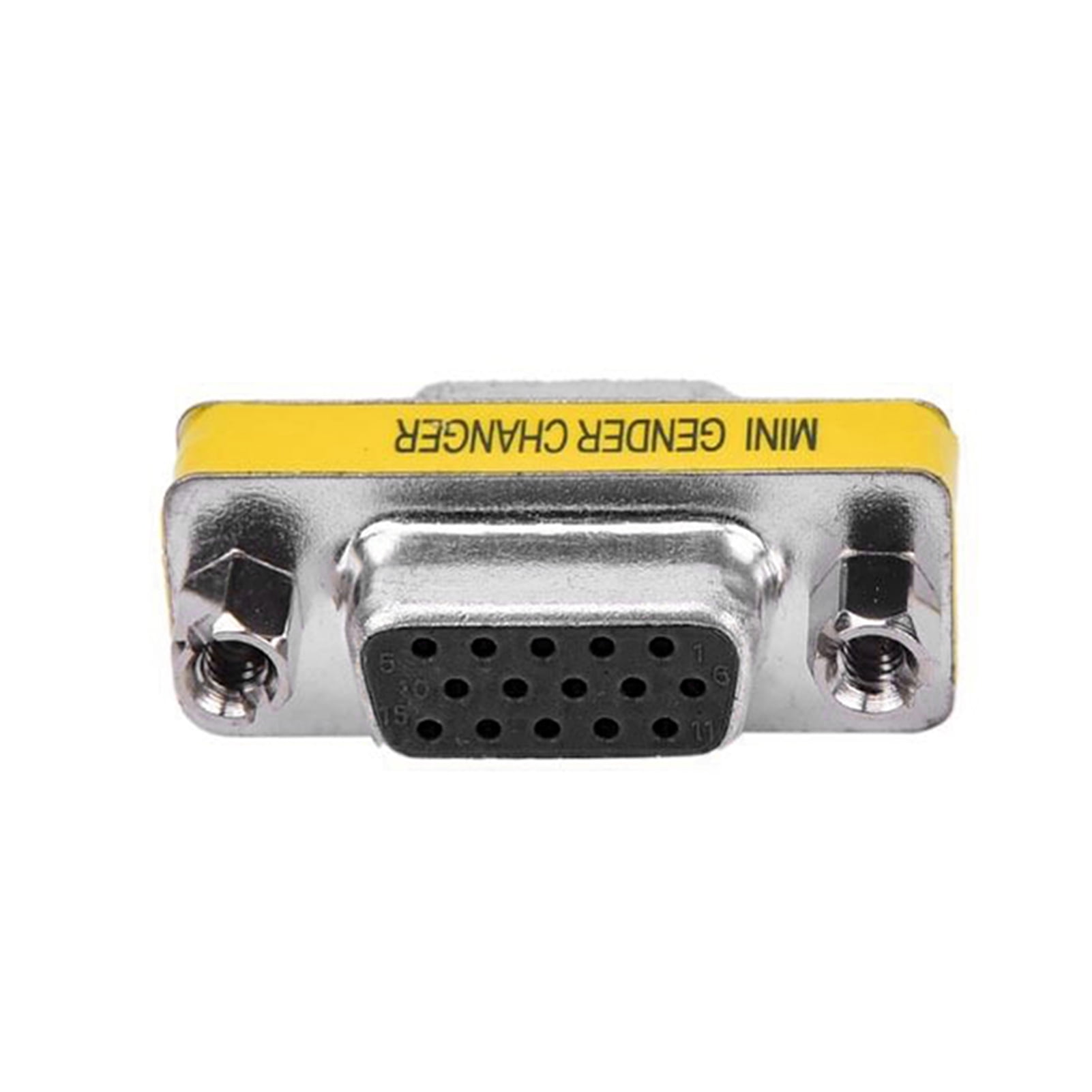 ASKMZ Mini Female to Female VGA HD15 Pin Gender Changer Converter ...