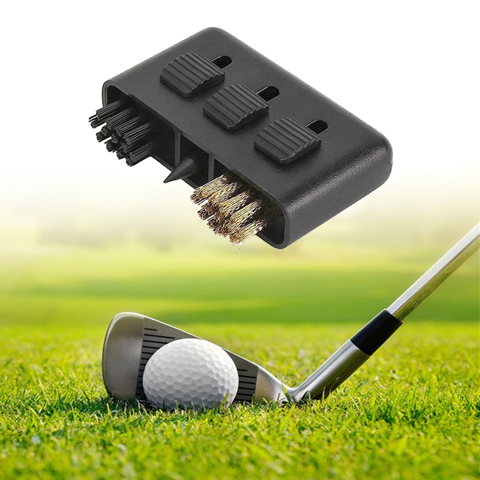 ASKMZ Mini Golf Club Brush 3 In 1 Debris Removal Pocket Sized Putter ...