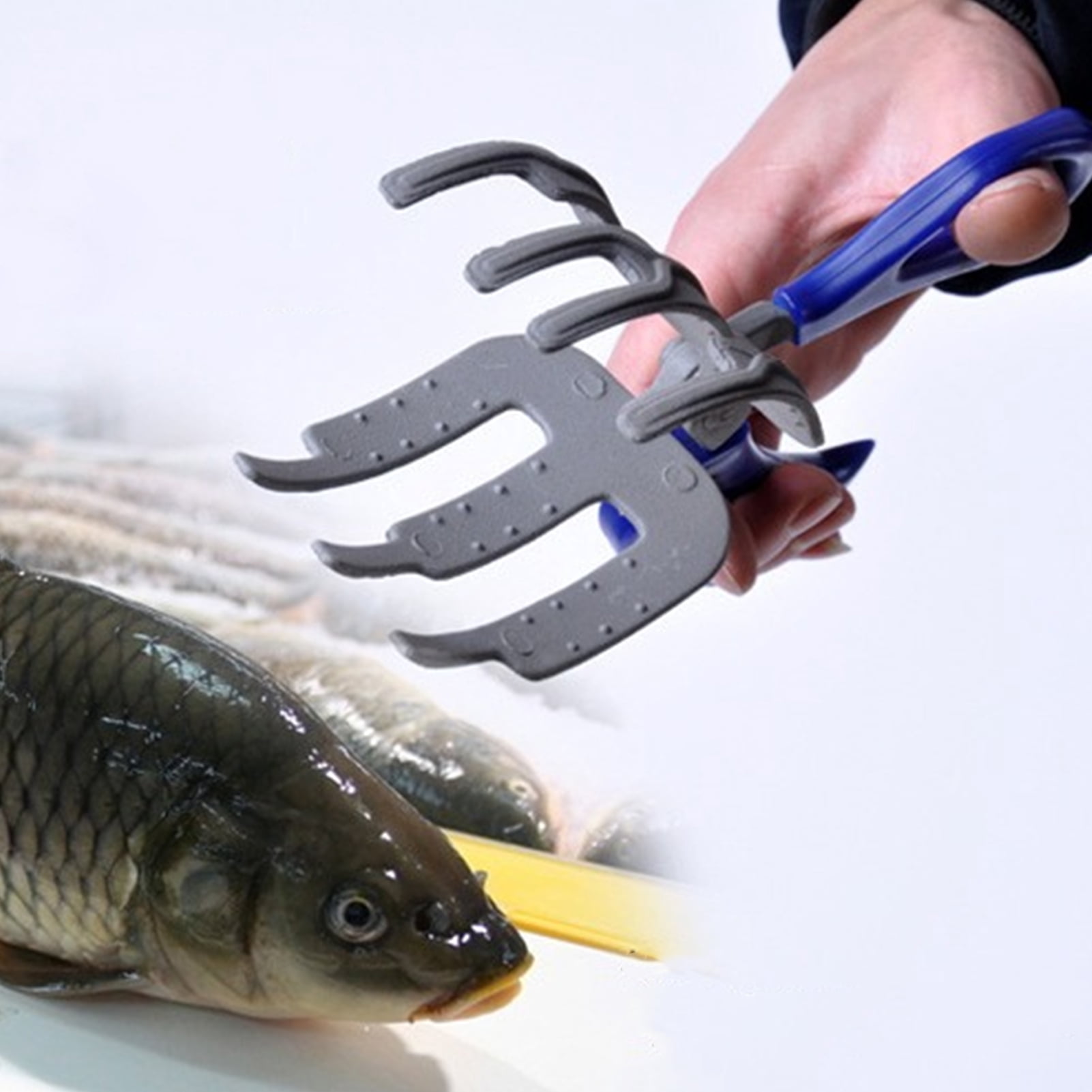 ASKMZ Portable Fish Gripper Fish Gripper 3-Clawsslip Ergonomic Handle ...