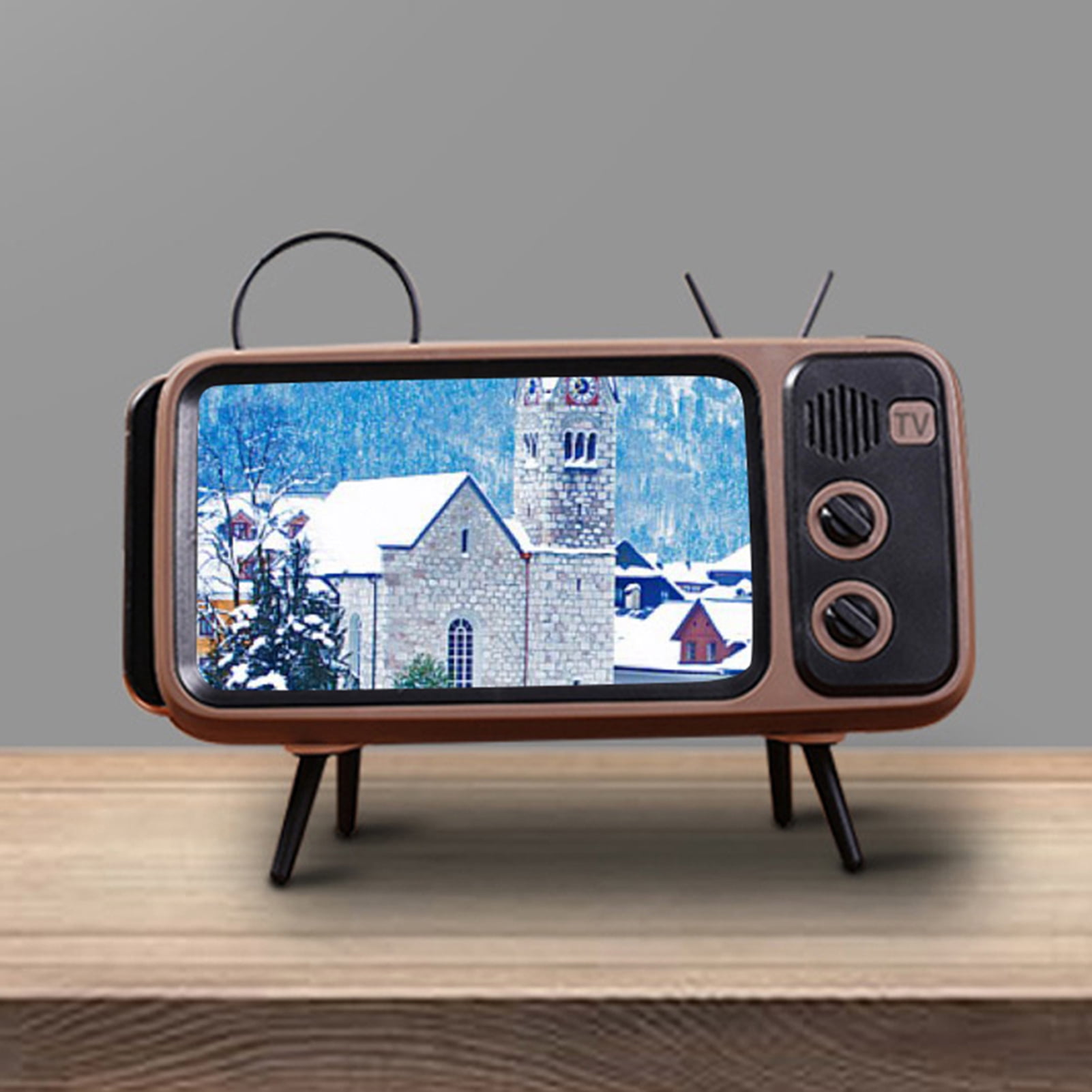 ASKMZ Portable Universal Retro TV Desktop Mobile Phone Holder Stand ...