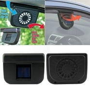 "KingFurt Solar Powered Car Cooling Fan, Compact Dual Fans, 4000rpm ...