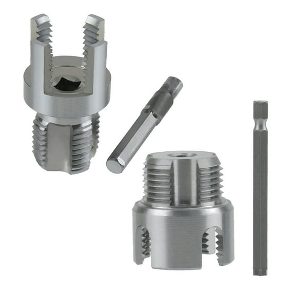 ASKMZ Steel Pipe Threading Kit, Drill Compatible Universal Cutter for 1 ...