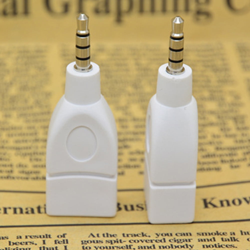 ASKMZ Vehicle 3.5mm Male Aux Audio Plug Jack to USB 2.0 Female ...