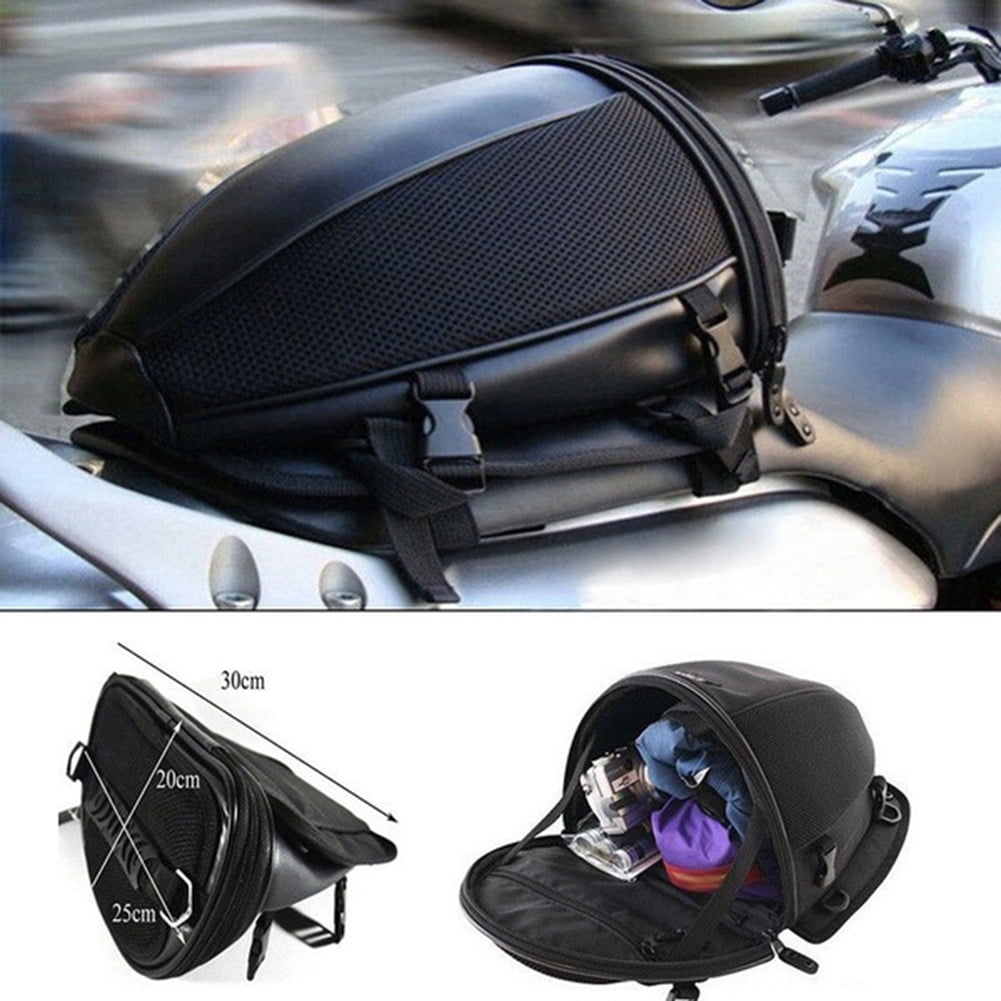 ASKMZ Waterproof Motorcycle Bike Rear Trunk Back Seat Carry Luggage ...