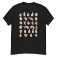 ASL American Sign Language Alphabet Graphic TShirt Spelling Hand Gift ...