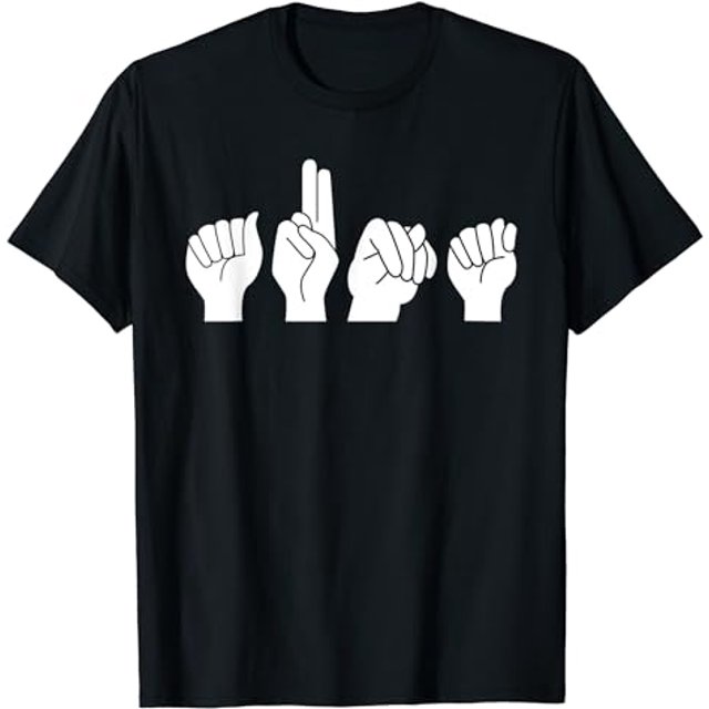 ASL American Sign Language Aunt T-Shirt - Walmart.com