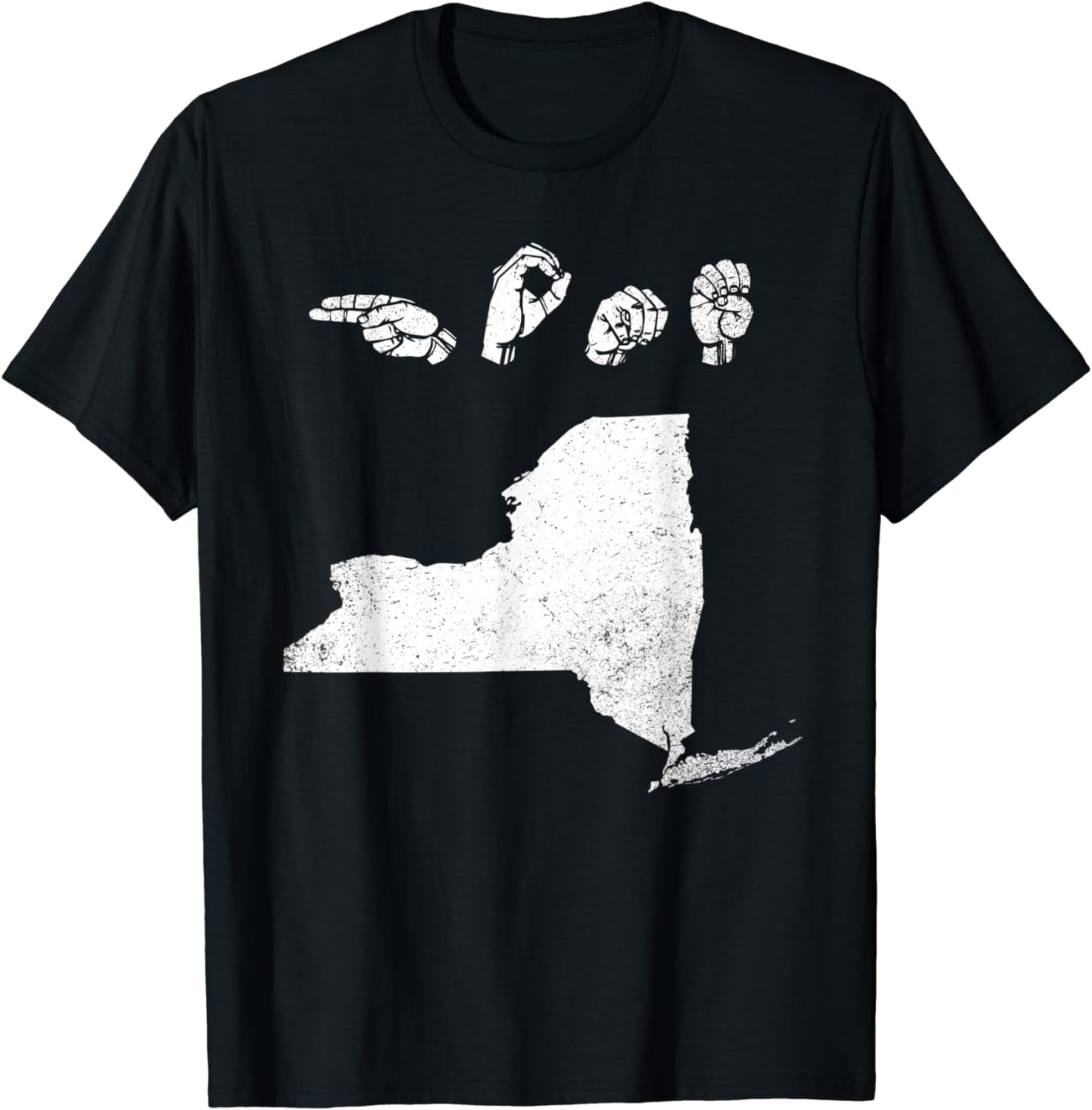 ASL American Sign Language Home New York T-Shirt - Walmart.com
