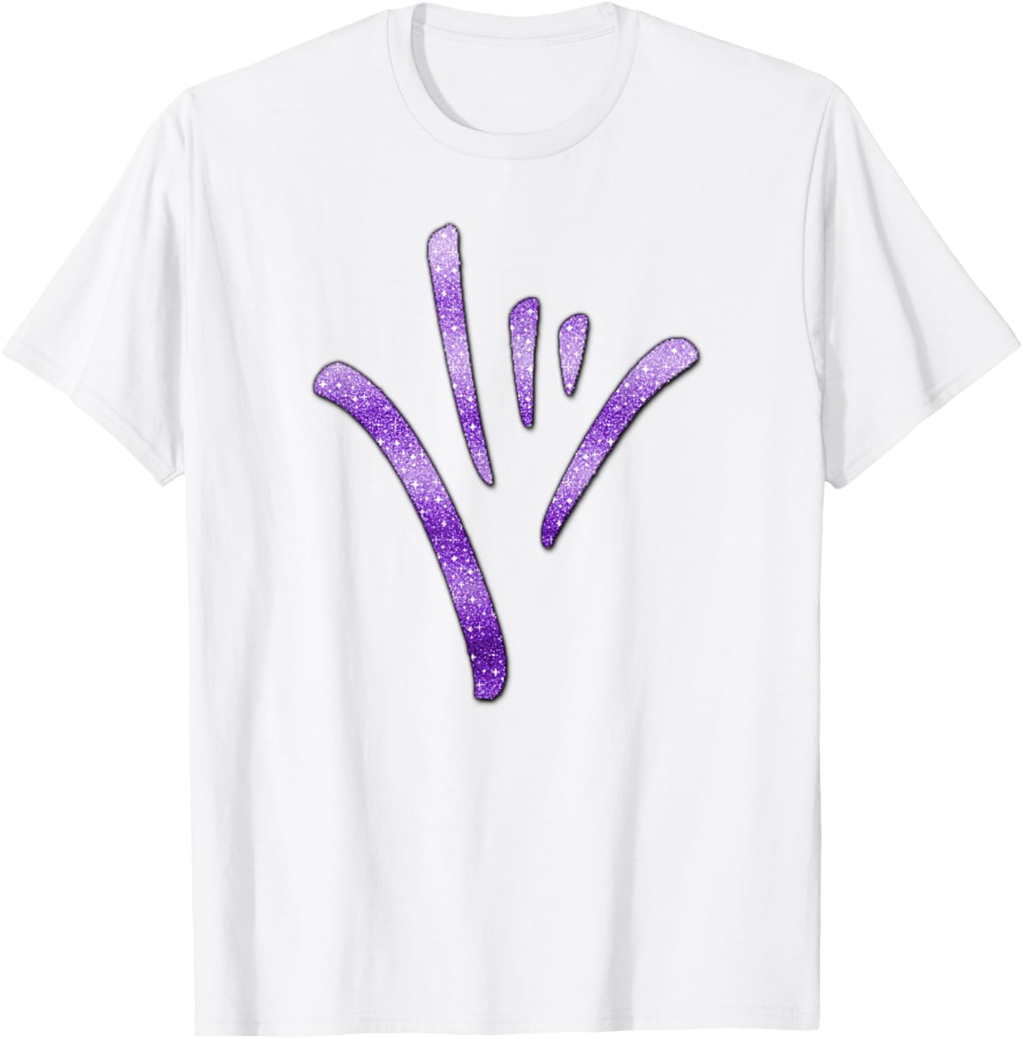 ASL - American Sign Language I love you T shirt - purple T-Shirt ...