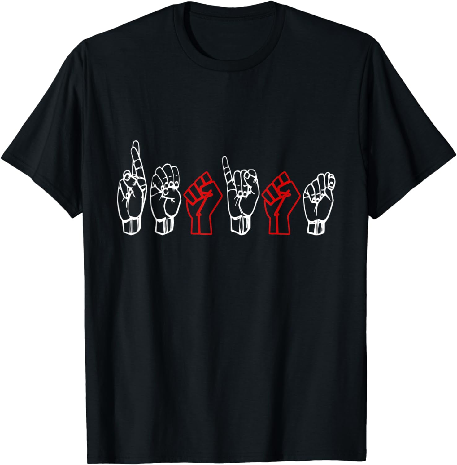 ASL - American Sign Language RESIST T shirt great gift - Walmart.com