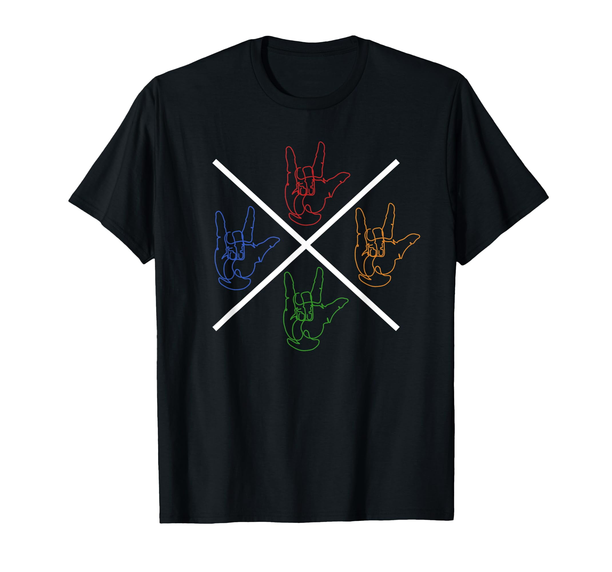 ASL American Sign Language T-Shirt - Walmart.com