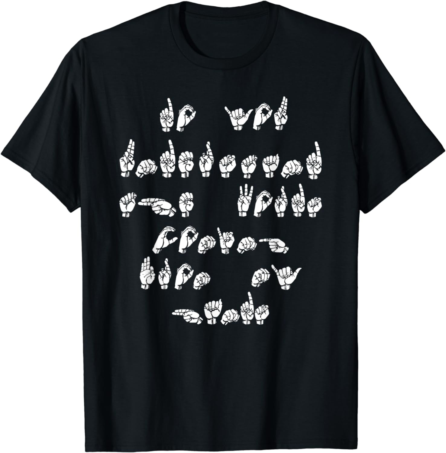 ASL American Sign language T-Shirt - Walmart.com