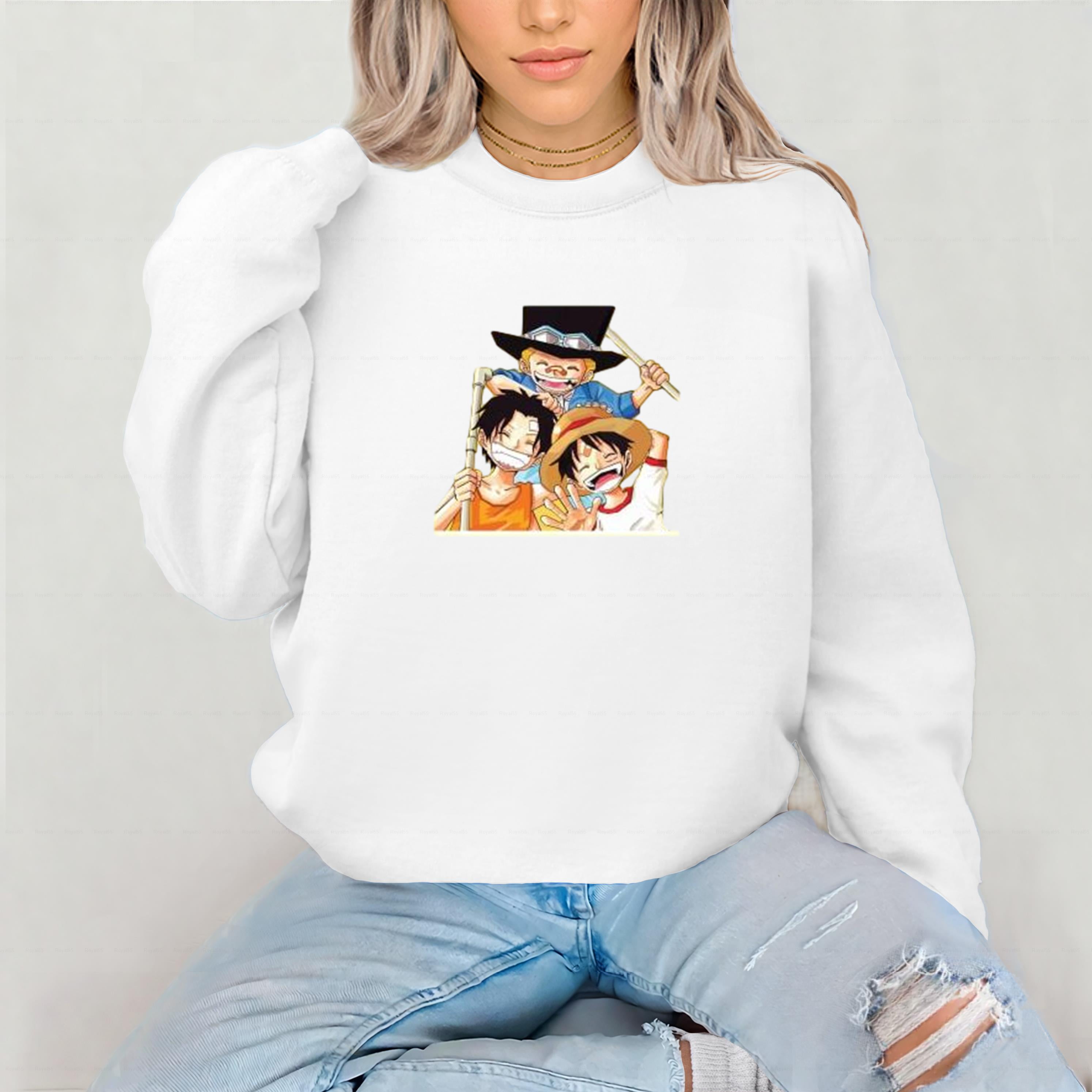 ASL Brothers Ace Sabo Luffy Vector Art Anime Fan T-Shirt, for men ...