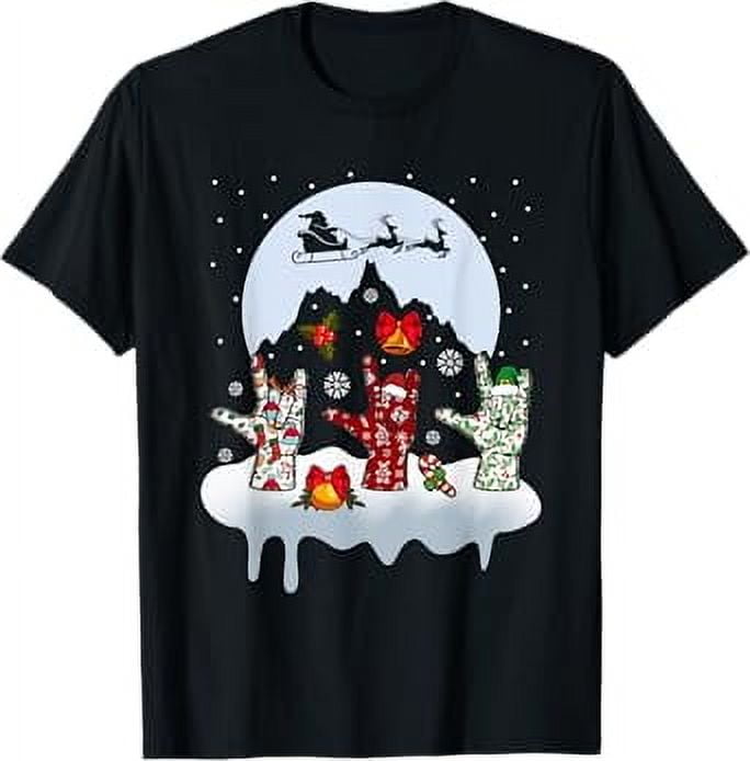 ASL Christmas American Sign Language Deaf Santa T-Shirt - Walmart.com
