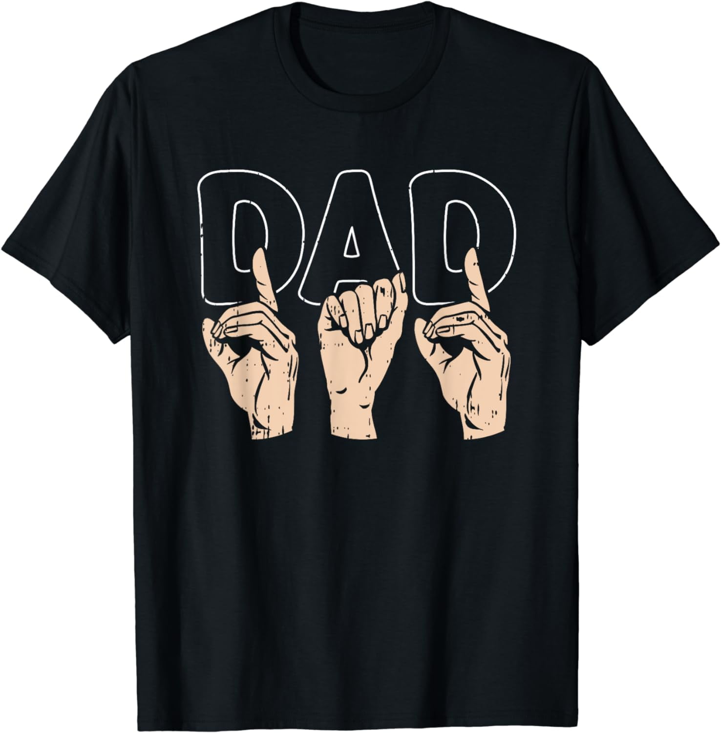 ASL Dad Fathers Day American Sign Language Papa Grandpa Men Summer ...