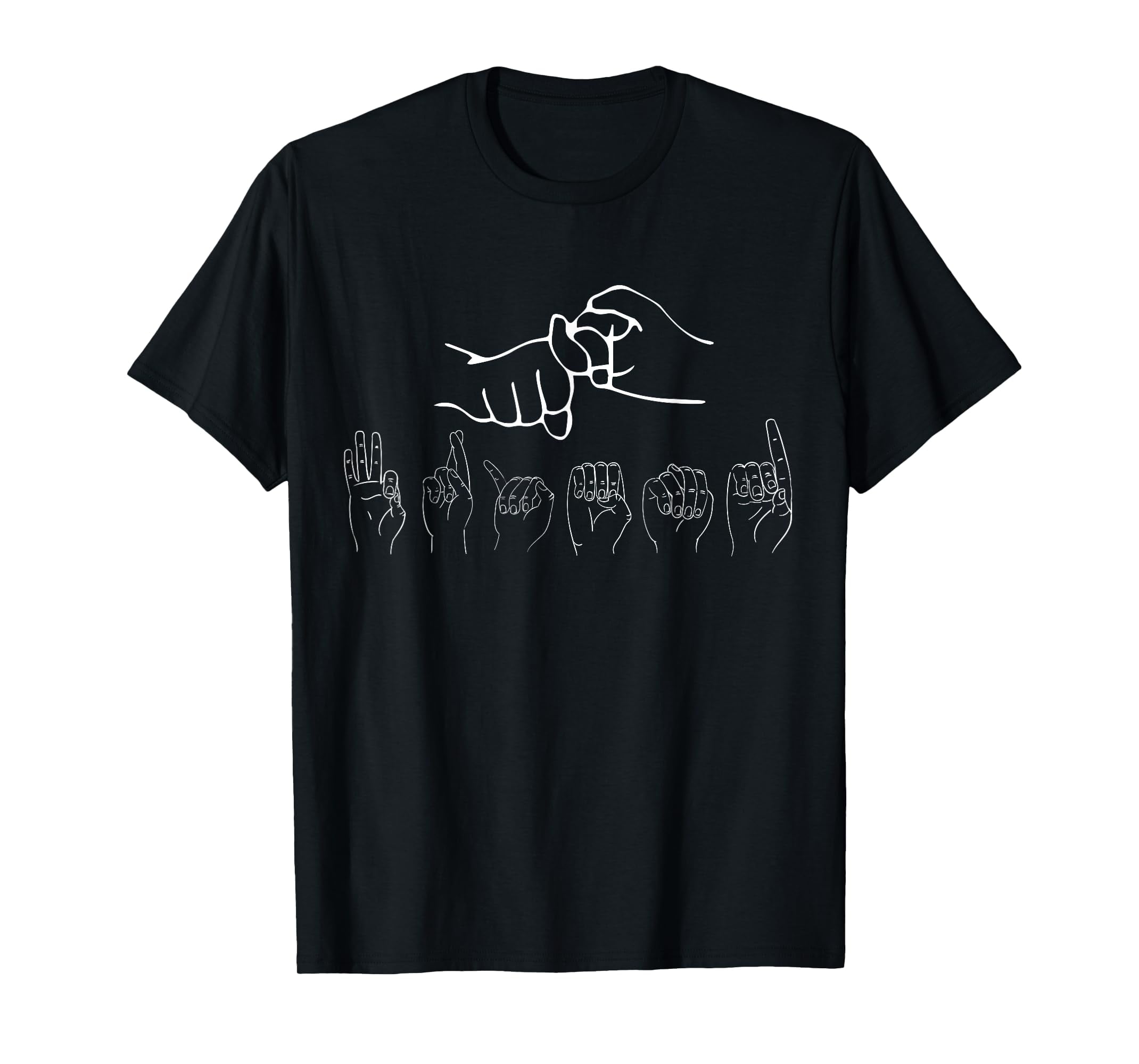 ASL Friend Cute ASL Themed Gift Sign Language Pride T-Shirt - Walmart.com