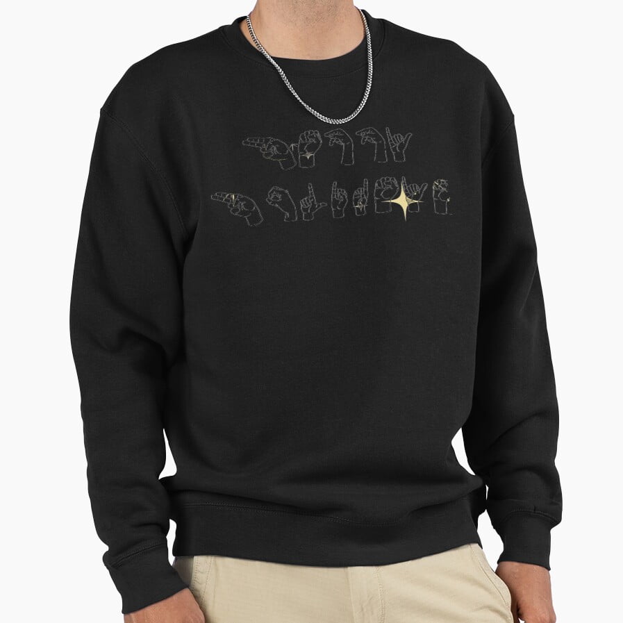 ASL Happy Holidays Sign Language Retro Vintage Graphic Aesthetic Unisex ...