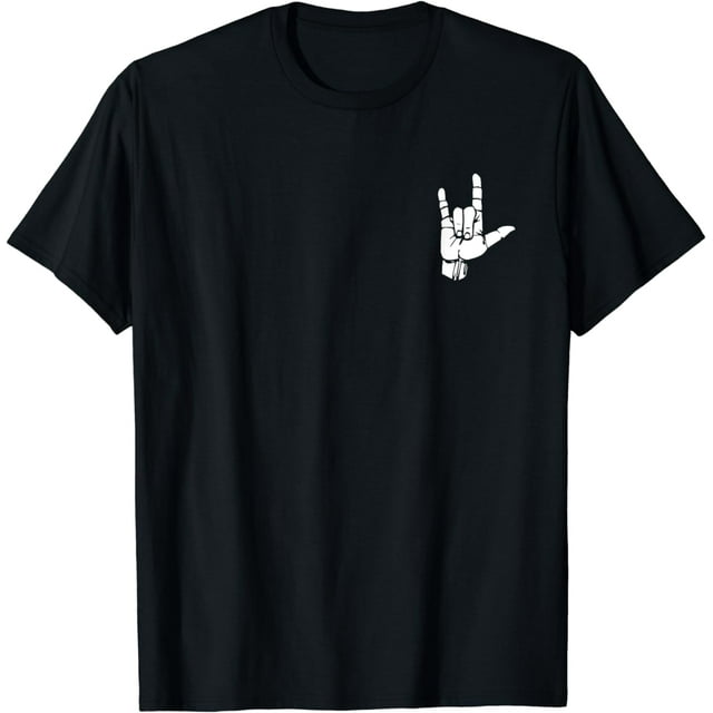 ASL I Love You T-Shirt Gift American sign Language Tee - Walmart.com