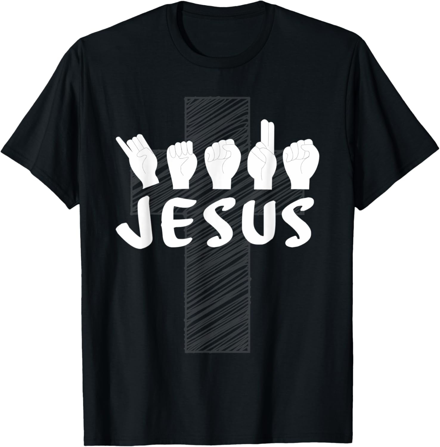 ASL Jesus Christian Sign Language Interpreter T-Shirt - Walmart.com