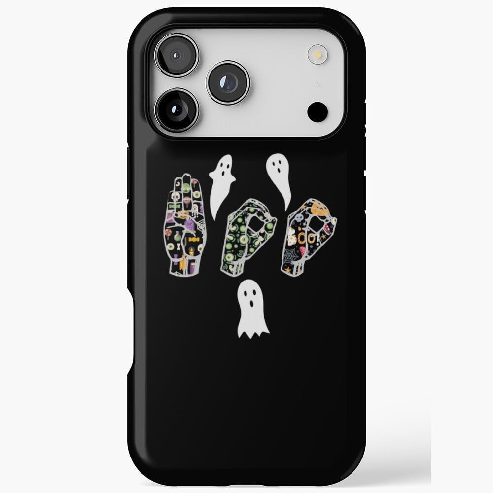 ASL Pride Boo Sign Language Deaf Halloween Costume Case for iPhone 11 ...