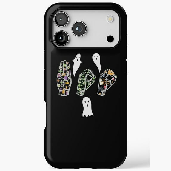 ASL Pride Boo Sign Language Deaf Halloween Costume Case for iPhone 11 ...