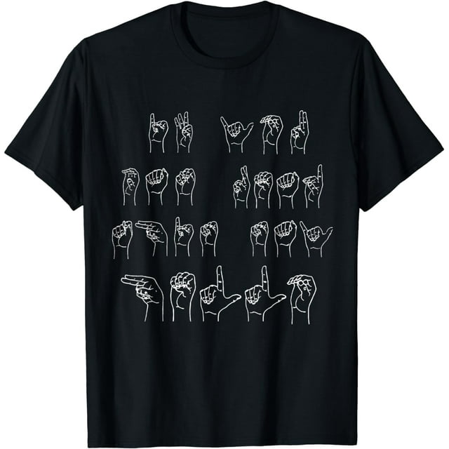 ASL Pro Sign Language Apparel Talking Gifts For Interpreter T-Shirt ...