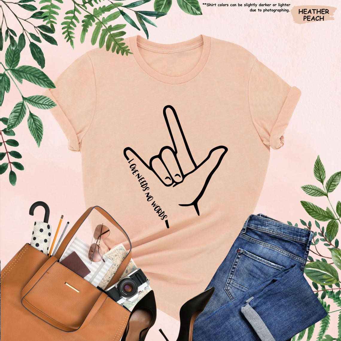 ASL Shirt, Love Needs No Words, ASL Teacher Gift, Sped Teacher Tee ...