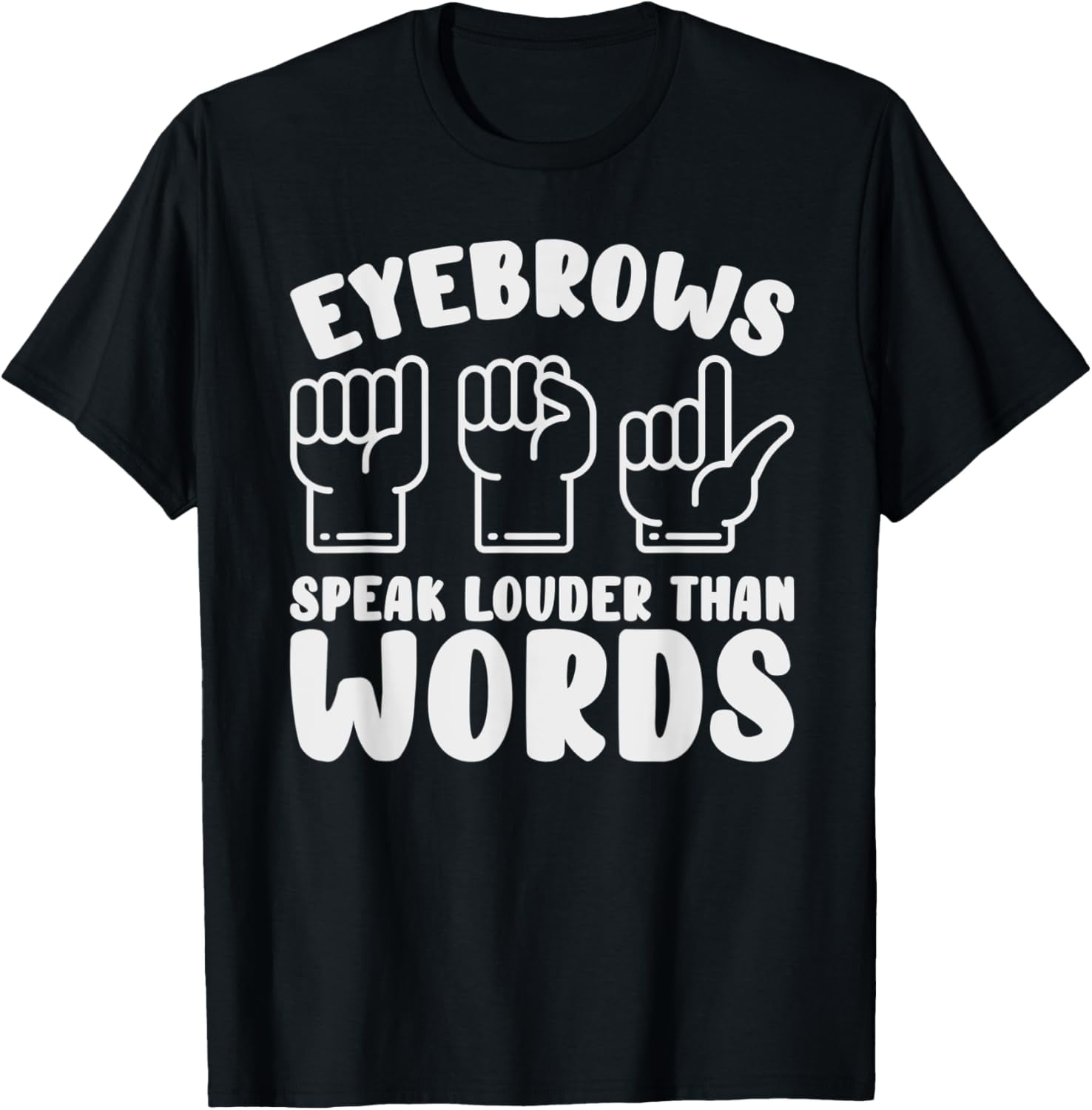 ASL Sign Language Eyebrows Speak Louder Words Fingerspelling Funny ...
